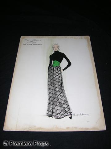The Love Machine (1971) Moss Mabry Costume Sketch for Dyan Cannon