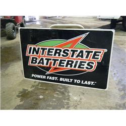 Aluminum Interstate Batteries Sign
