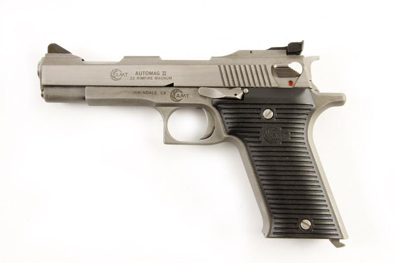 AMT Automag II Cal .22 Mag SN:H52654 Single action semi-auto pistol ...
