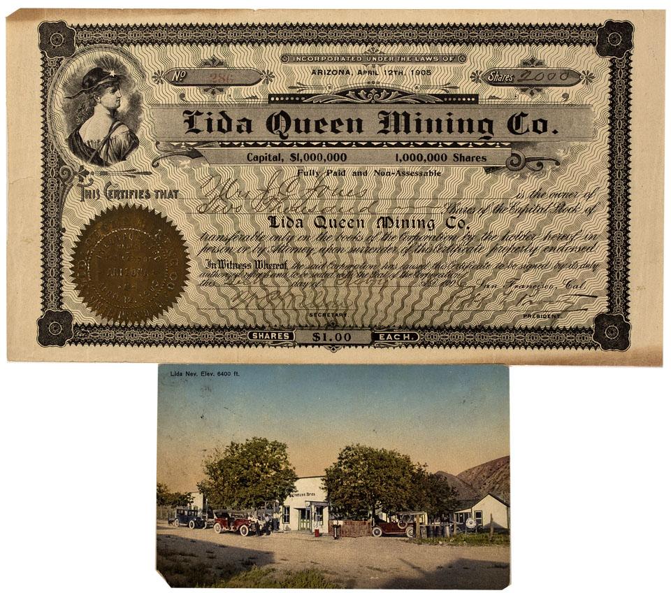 NV - Lida,Esmeralda County - 1906 - Lida Documents - Clint Maish Collection
