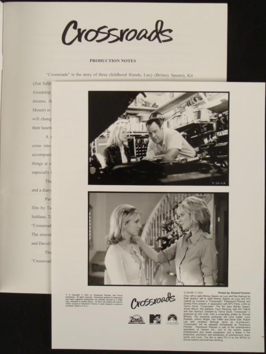 Britney Spears Crossroads Movie Press Kit w/ Photos