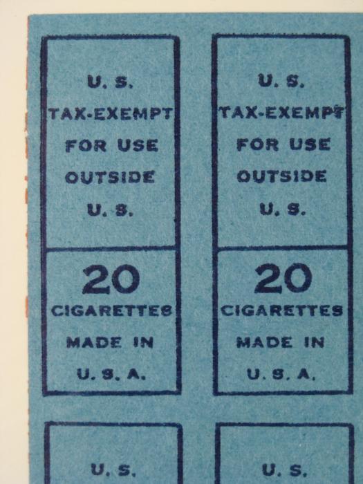 30 Cigarette Tax Revenue Stamps from Tobacco Company
