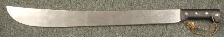 MASSIVE VINTAGE COLOMBIAN MACHETE-27" LONG-MAKER MARKED