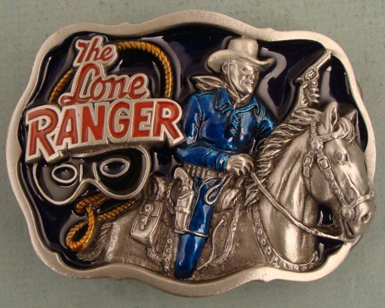 Lone Ranger Enamelled Western Belt Buckle S.M.K.W.