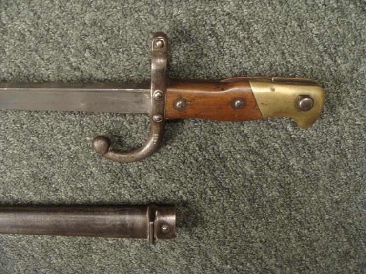 M1874 FRENCH EPEE/GRAS SWORD BAYONET 1879 ST. ETIENNE