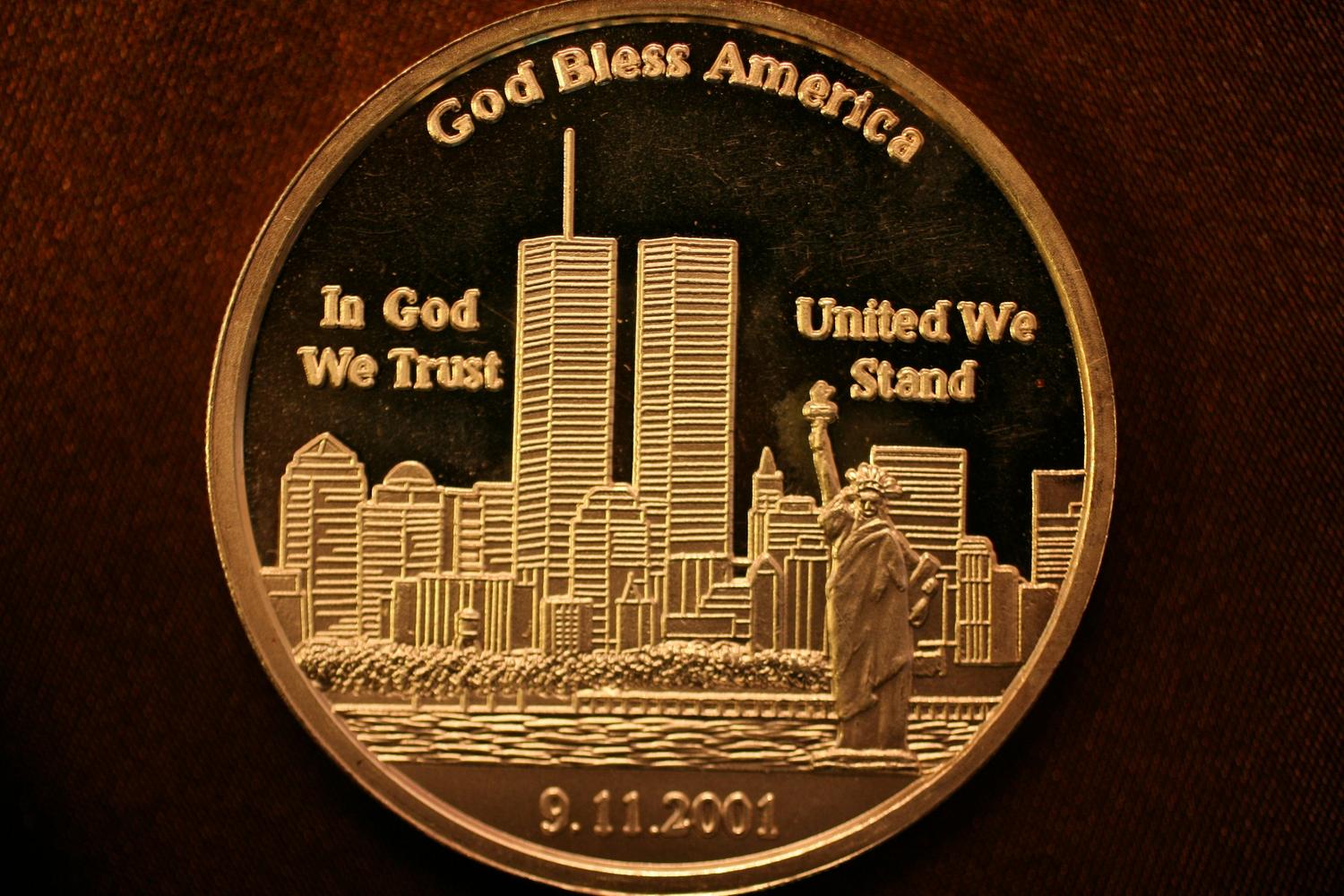 9-11-2001 God Bless America Coin