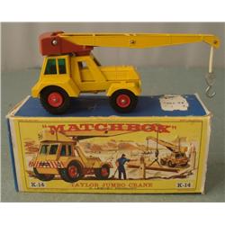 Matchbox King Size K-14 Taylor Jumbo Crane Truck MIB
