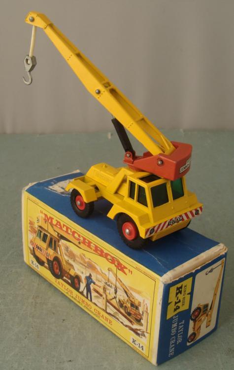 Matchbox King Size K-14 Taylor Jumbo Crane Truck MIB