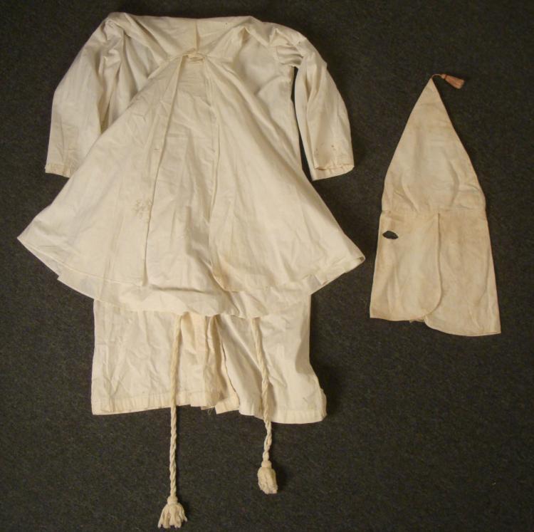 1920s Historical Orig Ku Klux Klan Robe & Headpiece KKK