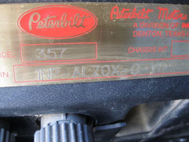 2000 Peterbilt 357 10 Wheel Strong Arm Dump Truck