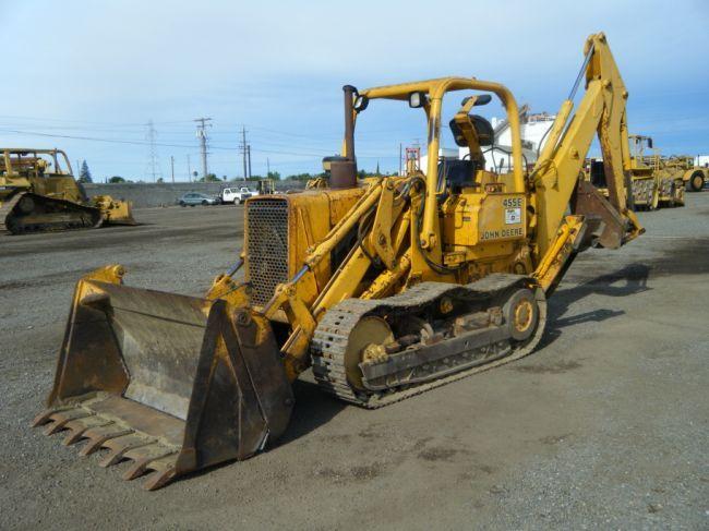 1986 John Deere 455E Crawler Loader Backhoe