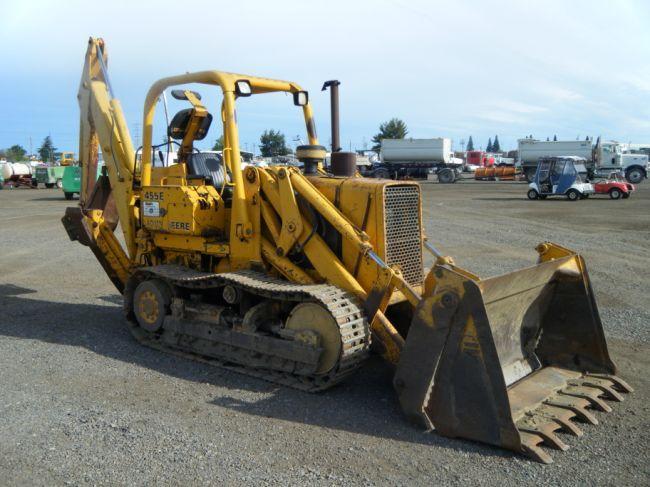 1986 John Deere 455E Crawler Loader Backhoe