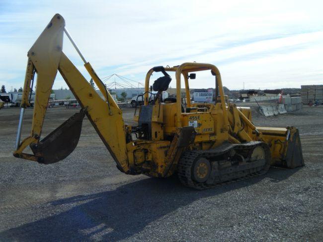 1986 John Deere 455E Crawler Loader Backhoe