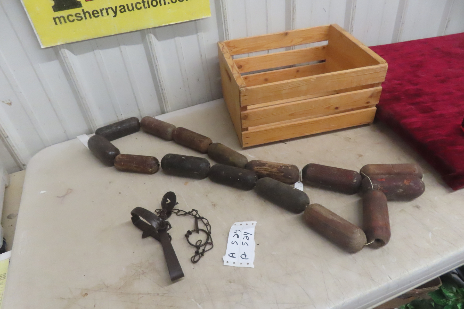 Wood Fishing Net Float And Victor Leg Trap