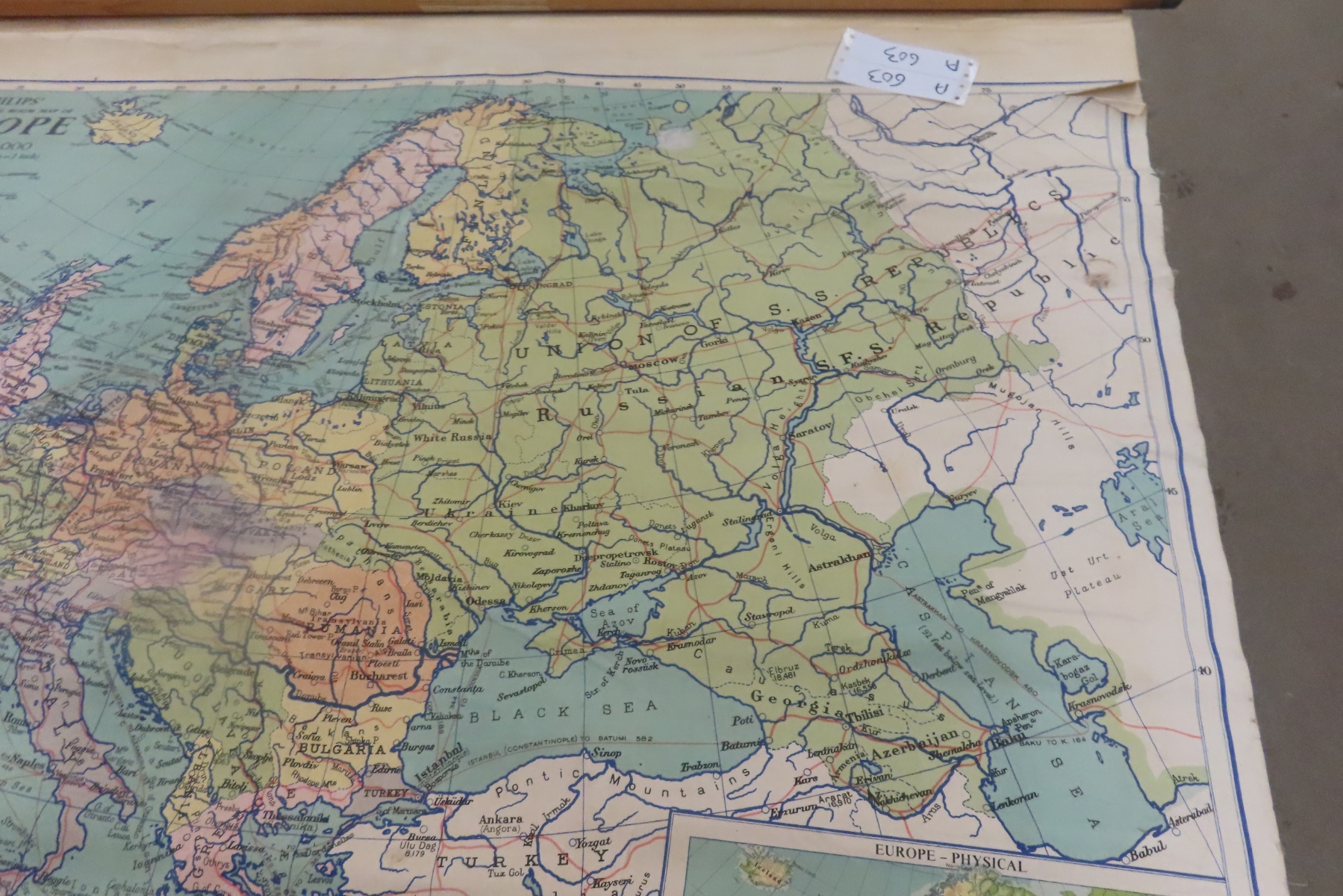 1960 Map Of Europe