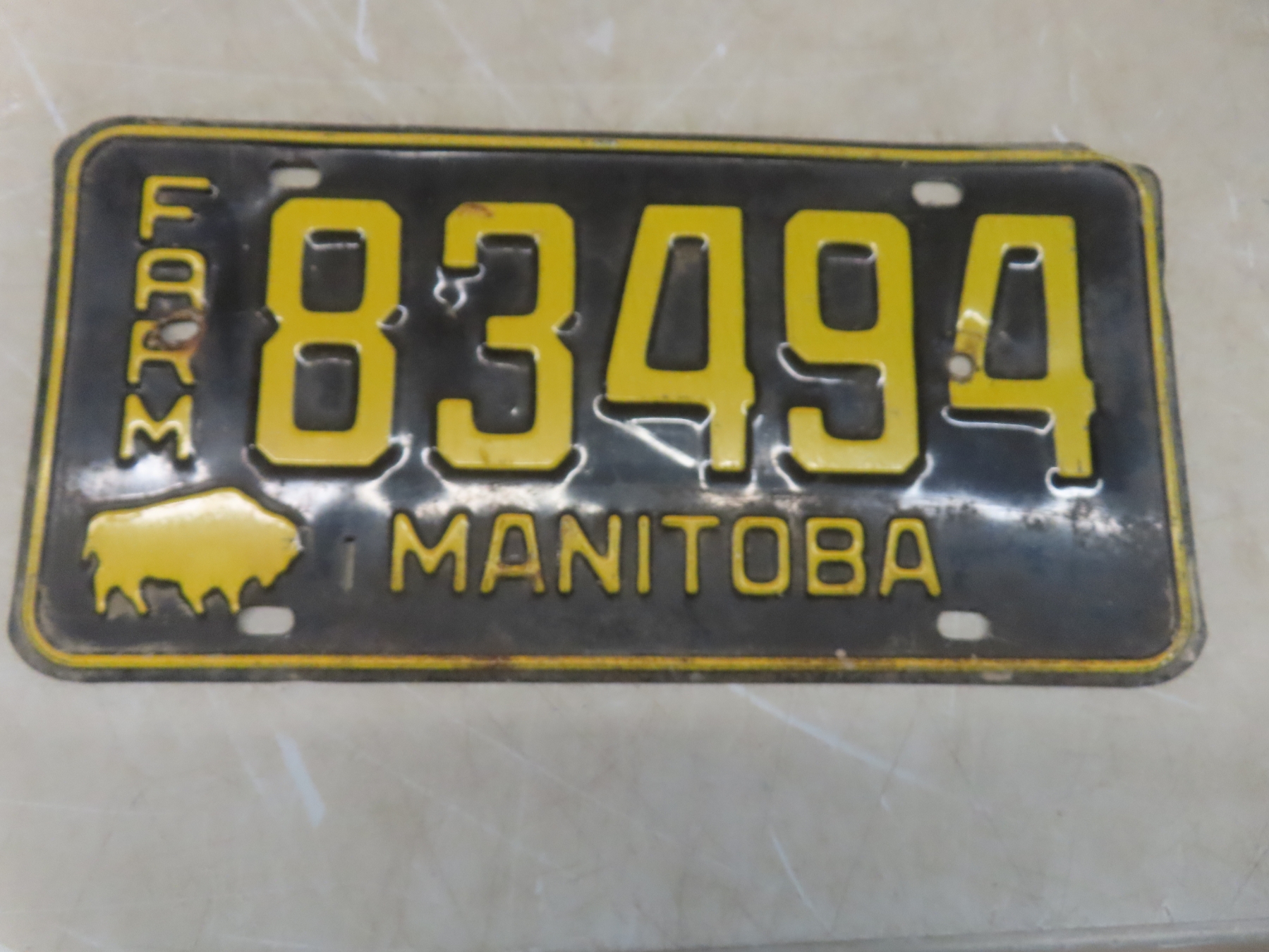 Seven Manitoba License Plates Including WPG Jets, 1964 Farm, And More ...