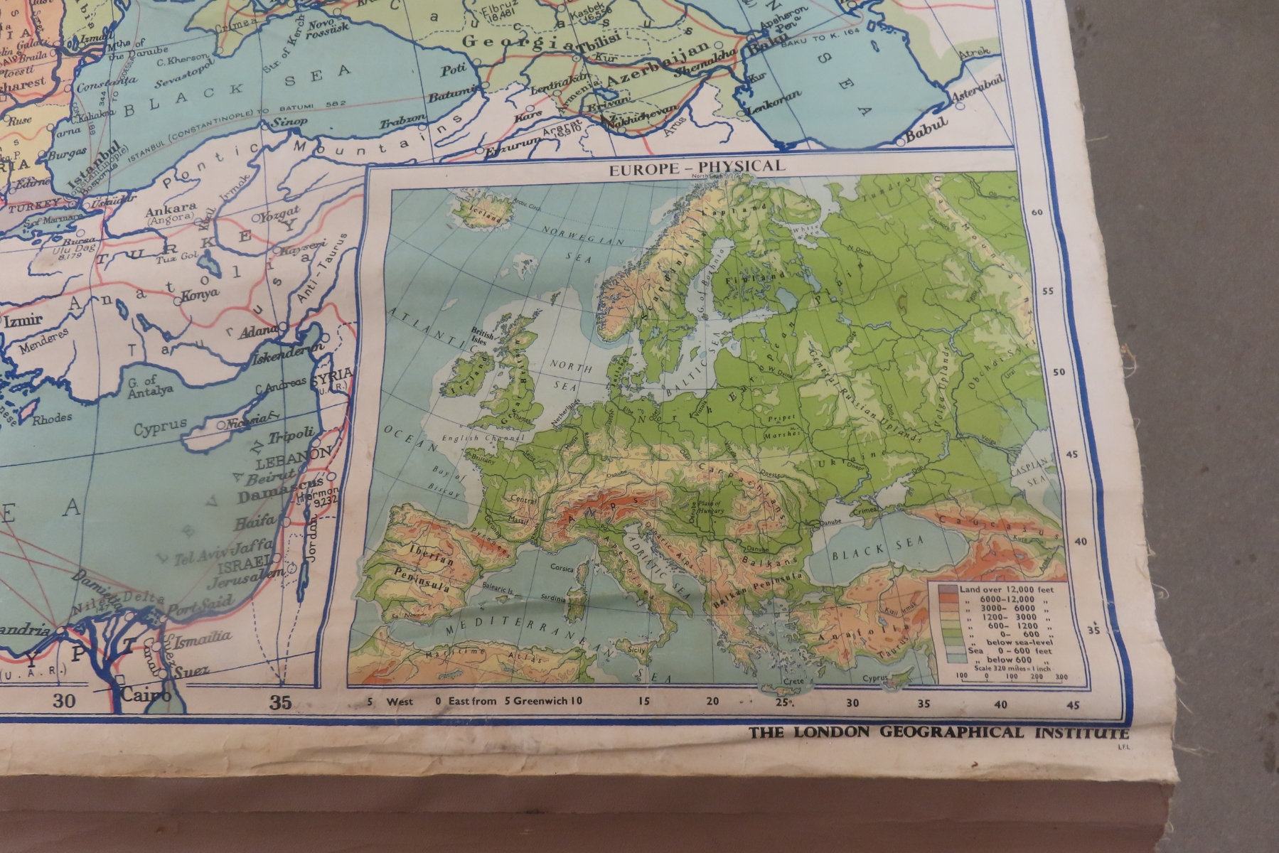 1960 Map Of Europe