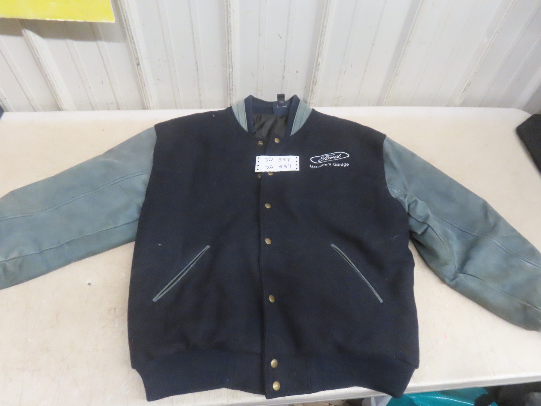 Ford Leather and Melton Jacket Size Large