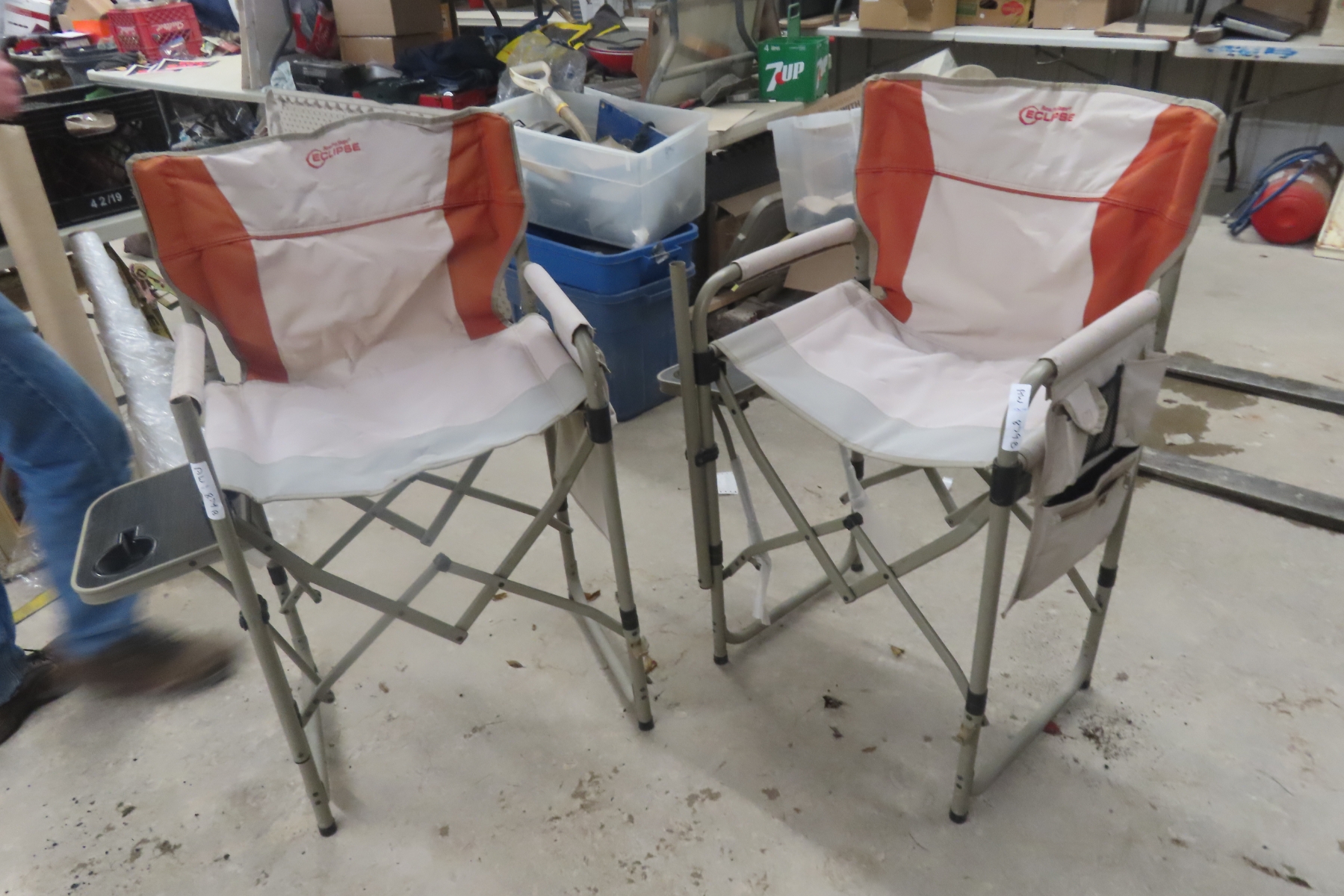 Two Bass Pro Eclipse Folding Chairs