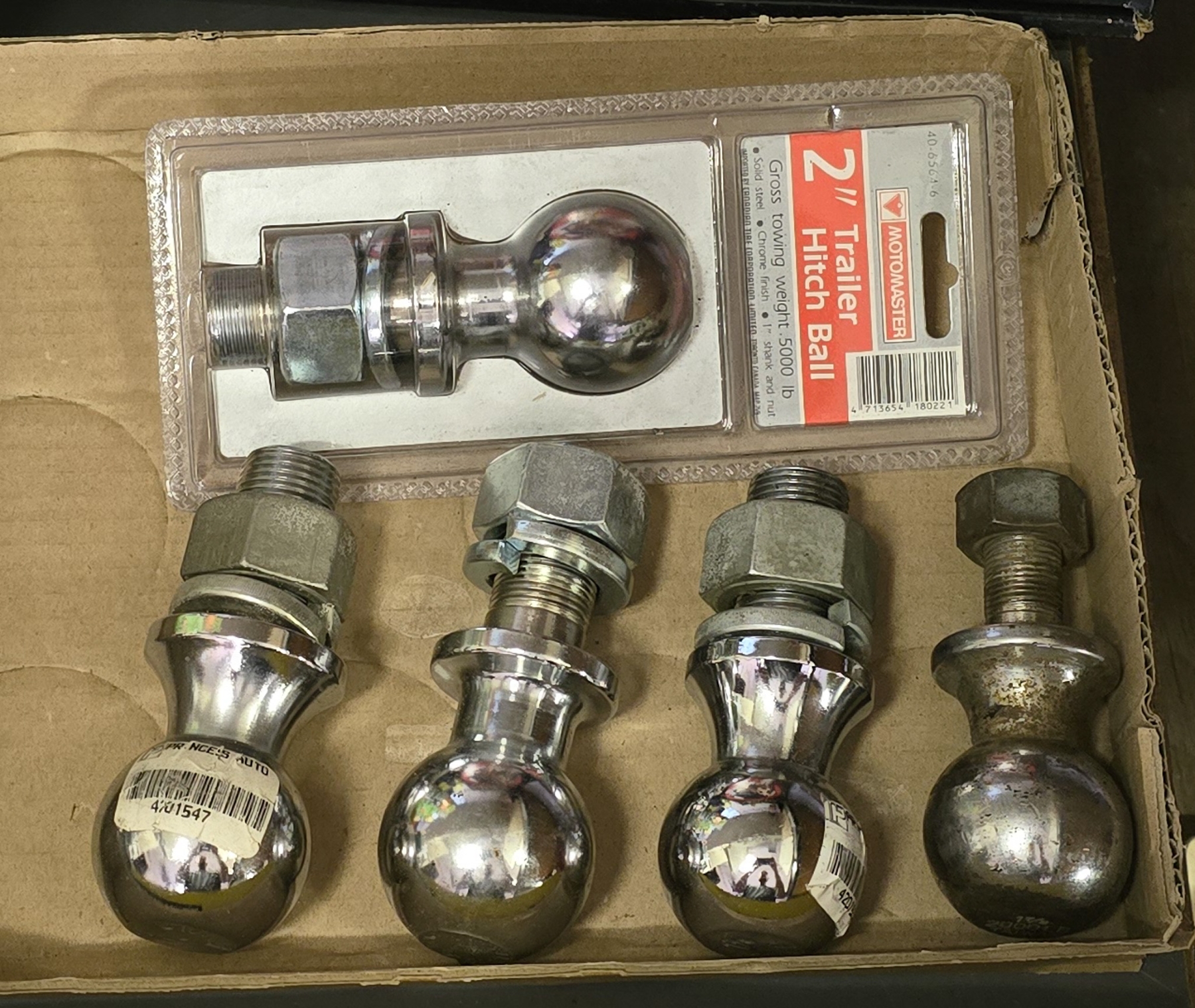 5 TRAILER HITCH BALLS