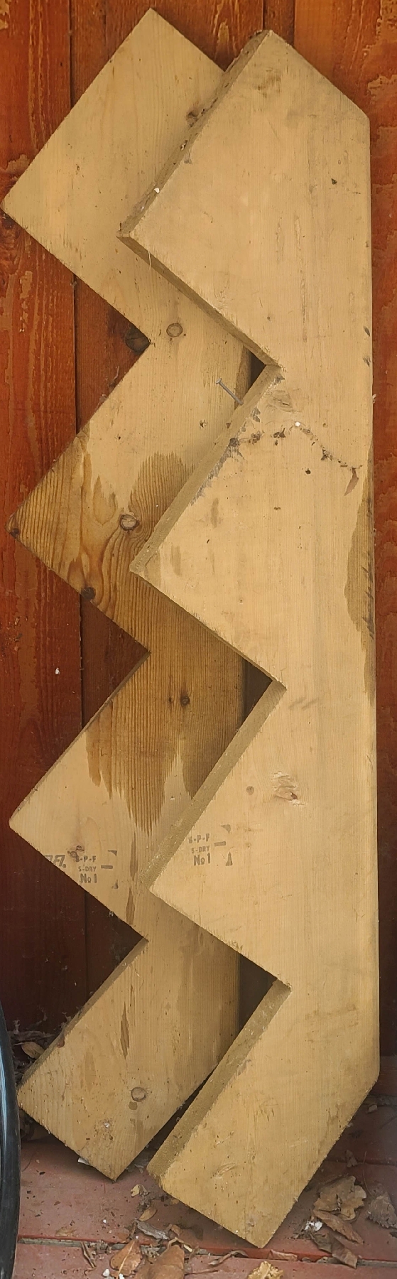 4 STEP WOOD STAIR STRINGERS