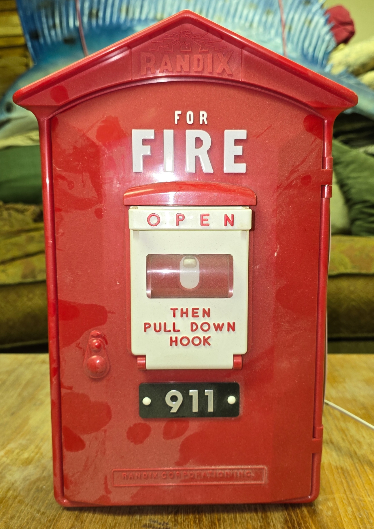 MOCK FIRE ALARM SWITCH BOX HOUSE PHONE