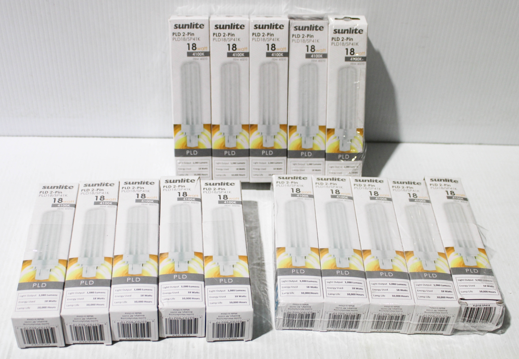 15 NEW SUNLITE PLD 2-PIN 18W 4100K LIGHT BULBS