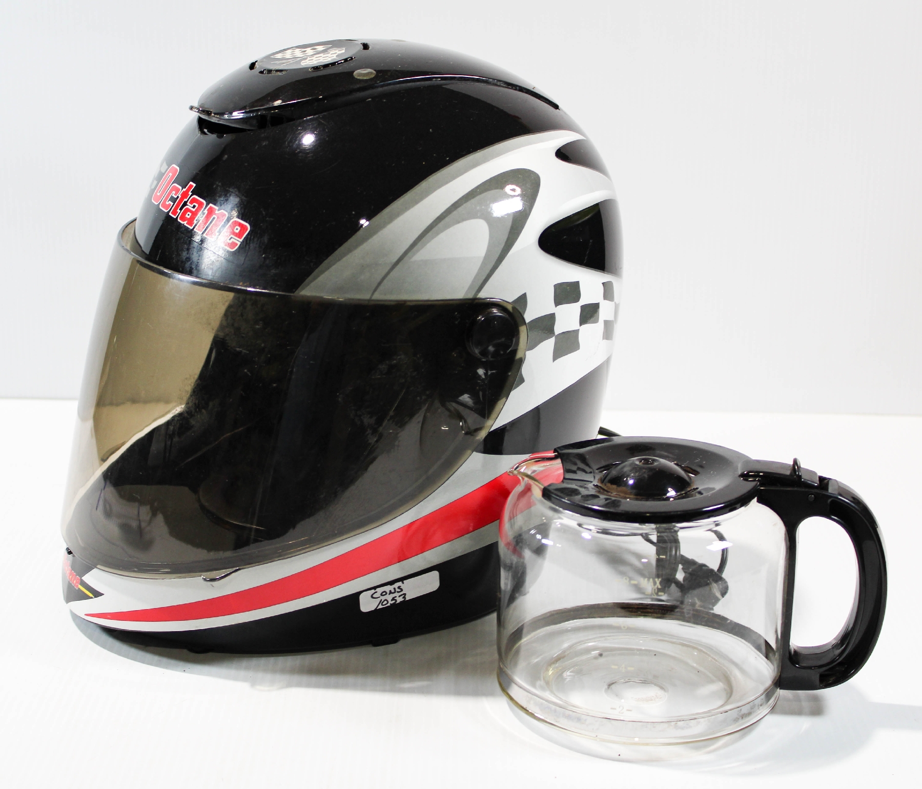 MOTORCYCLE RACING HELMET COFFEE MAKER