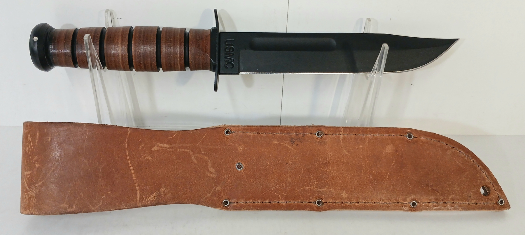 USMC "OPERATION ENDURING FREEDOM AFGHANISTAN" KA-BAR KNIFE W/ SHEATH