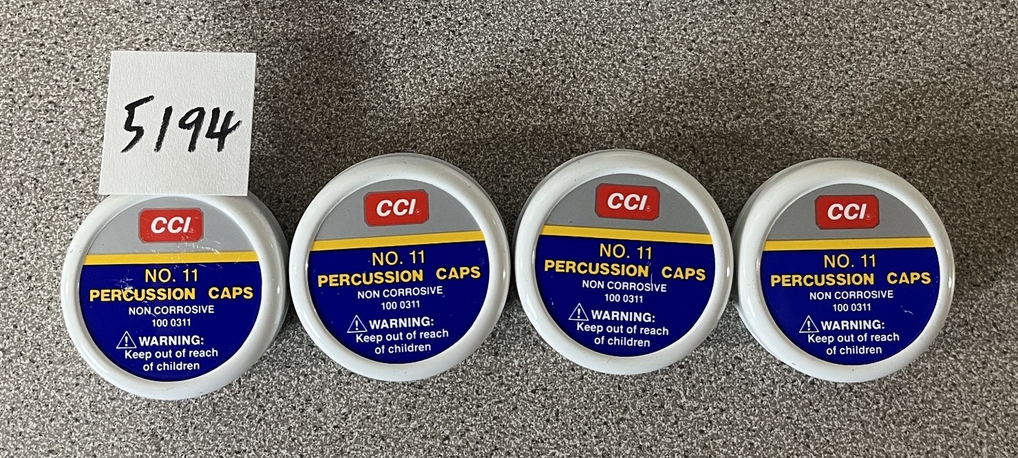PRIMERS: 400X CCI NO11 PERCUSSION CAPS - SEALED - Kidd Family Auctions