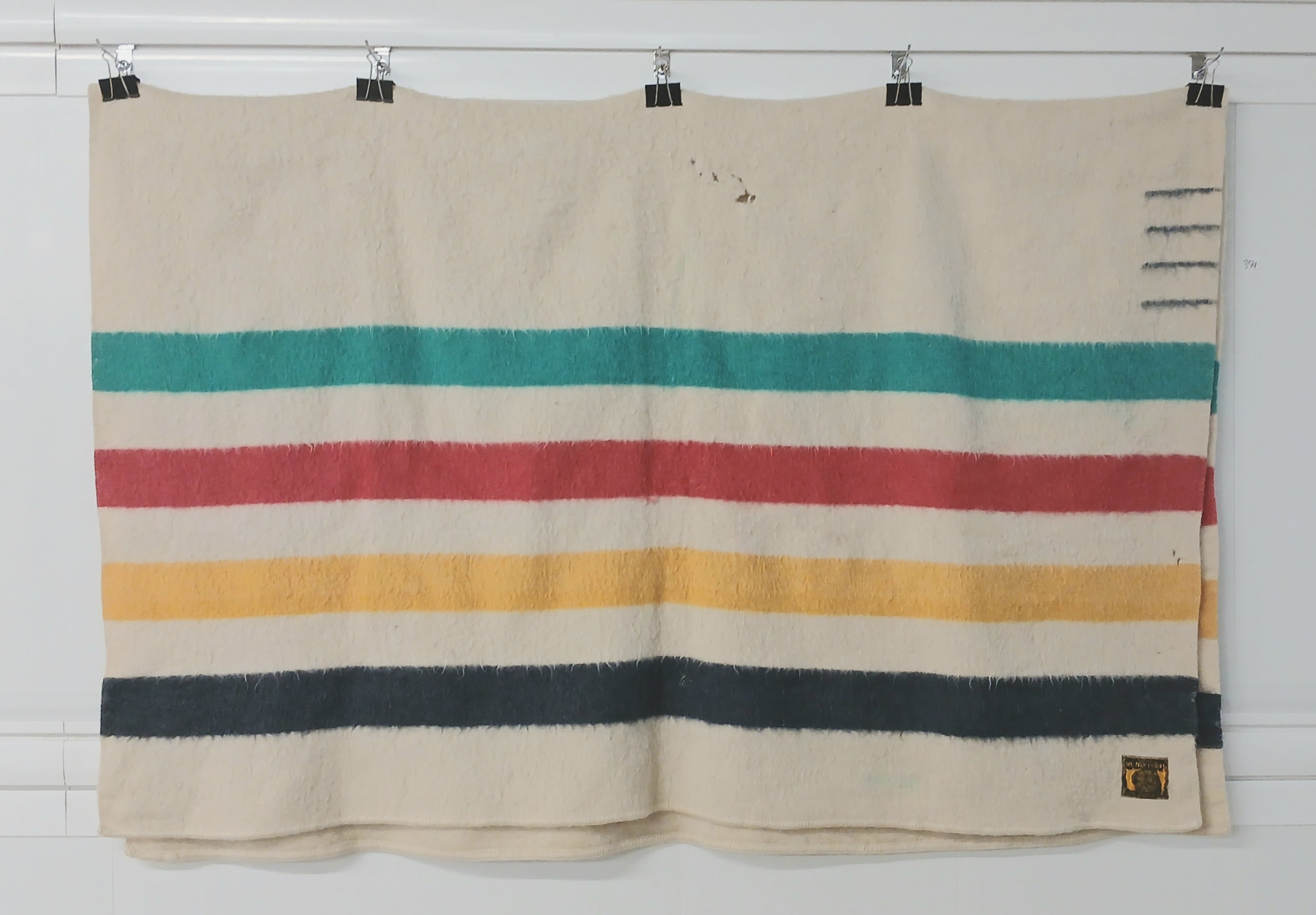 WITNEY 4 POINT PURE WOOL BLANKET - BRITISH MFG