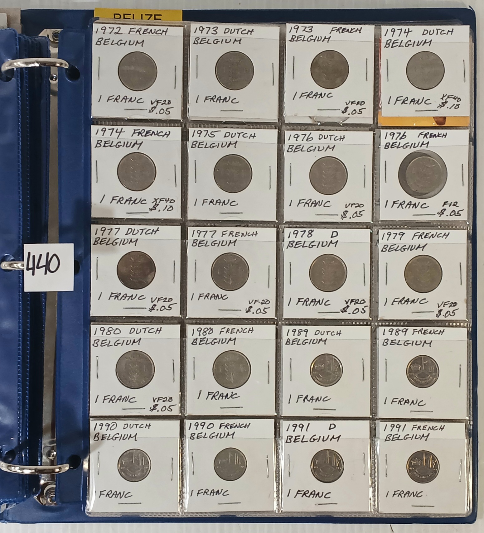 WORLD COINS BINDER - INCL BELGIAN CONGO - BHUTAN