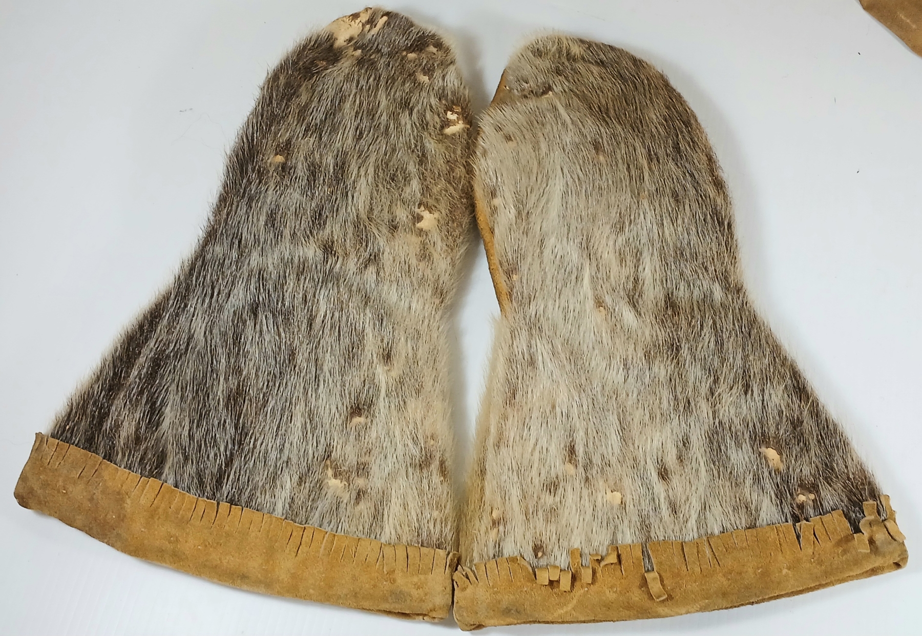 JOB LOT - LEATHER SLINGS, MARBLES SAFETY AXE PISTOL KIT, PAIR OF FUR ...