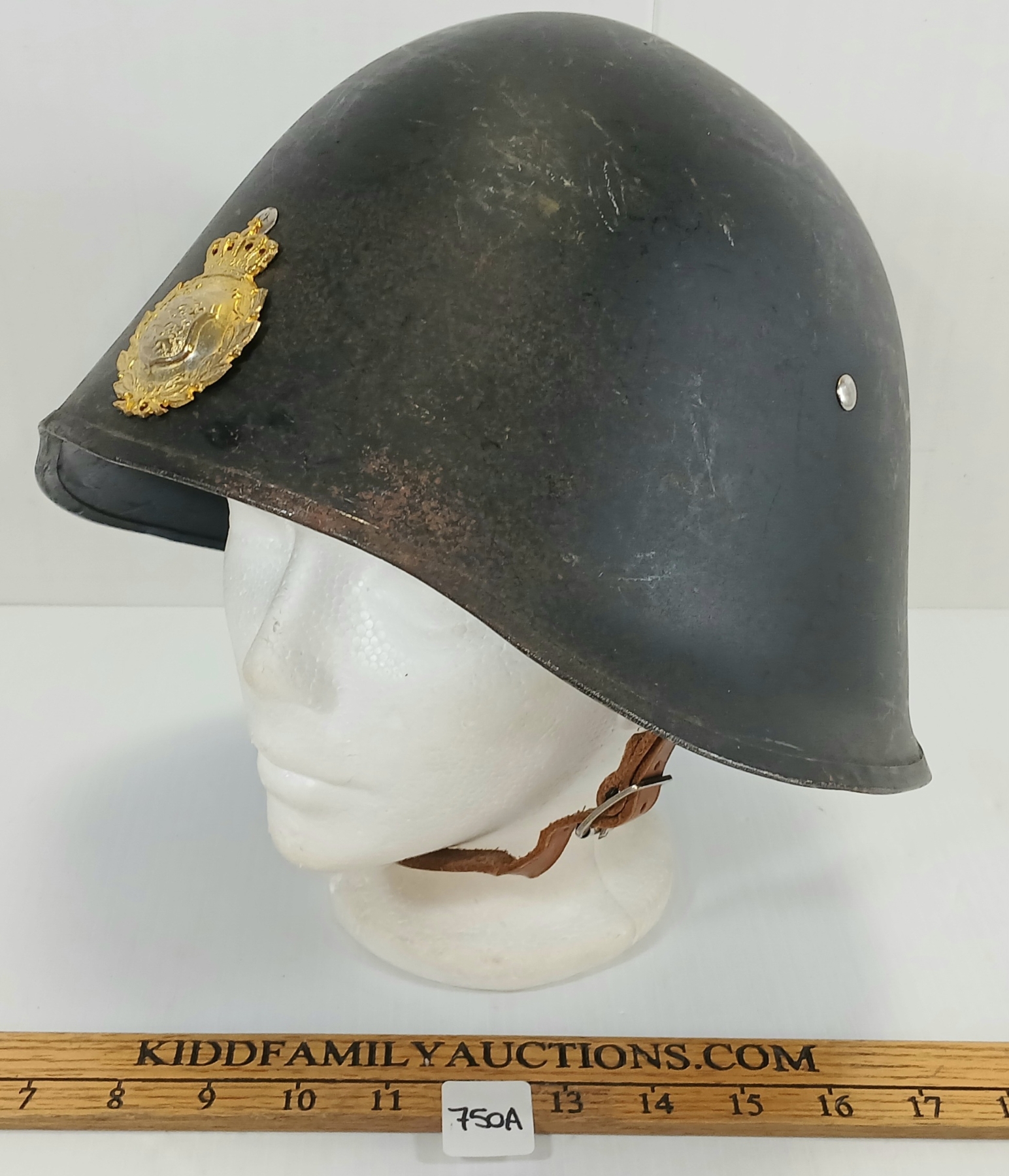 WWII DANISH M23 HELMET W/ LINER - Kidd Family Auctions