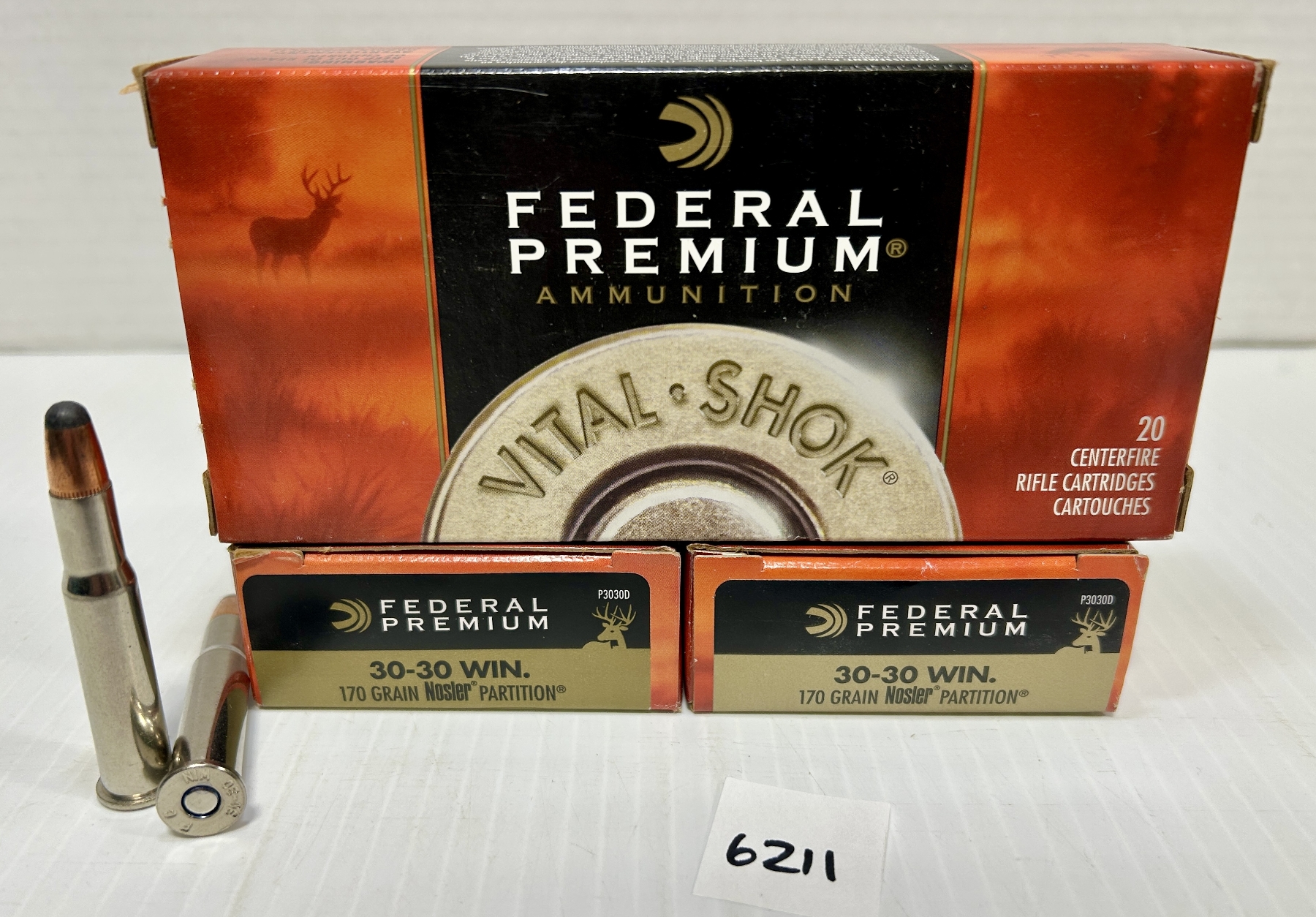 AMMO: 60X FEDERAL .30-30 WIN 170 GR SP - Kidd Family Auctions