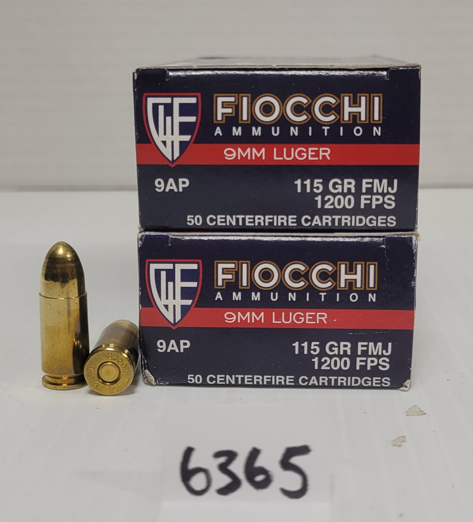 AMMO: 100X FIOCCHI 9 MM LUGER 115 GR. - Kidd Family Auctions