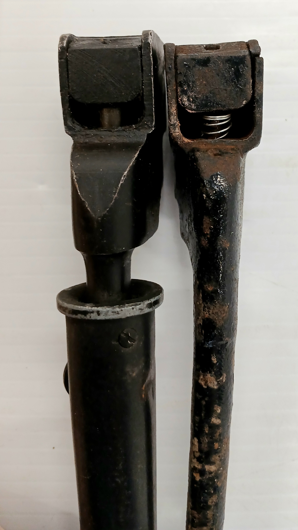 LOT OF 2 - ENFIELD SPIKE BAYONETS W/ SCABBARD