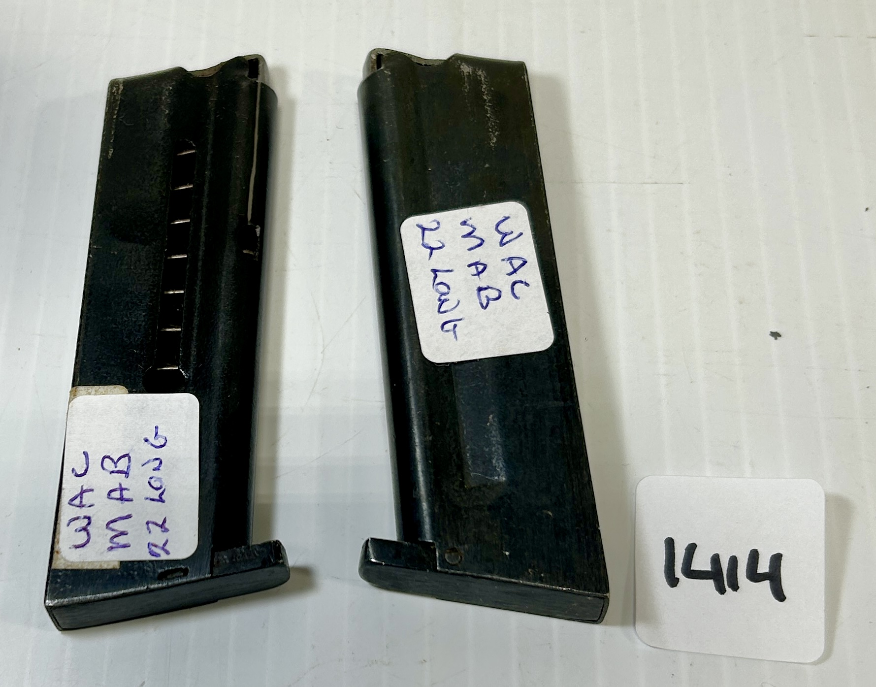 LOT OF 2 - WAC MAB .22 LONG MAGAZINES - PAL REQ. - Kidd Family Auctions
