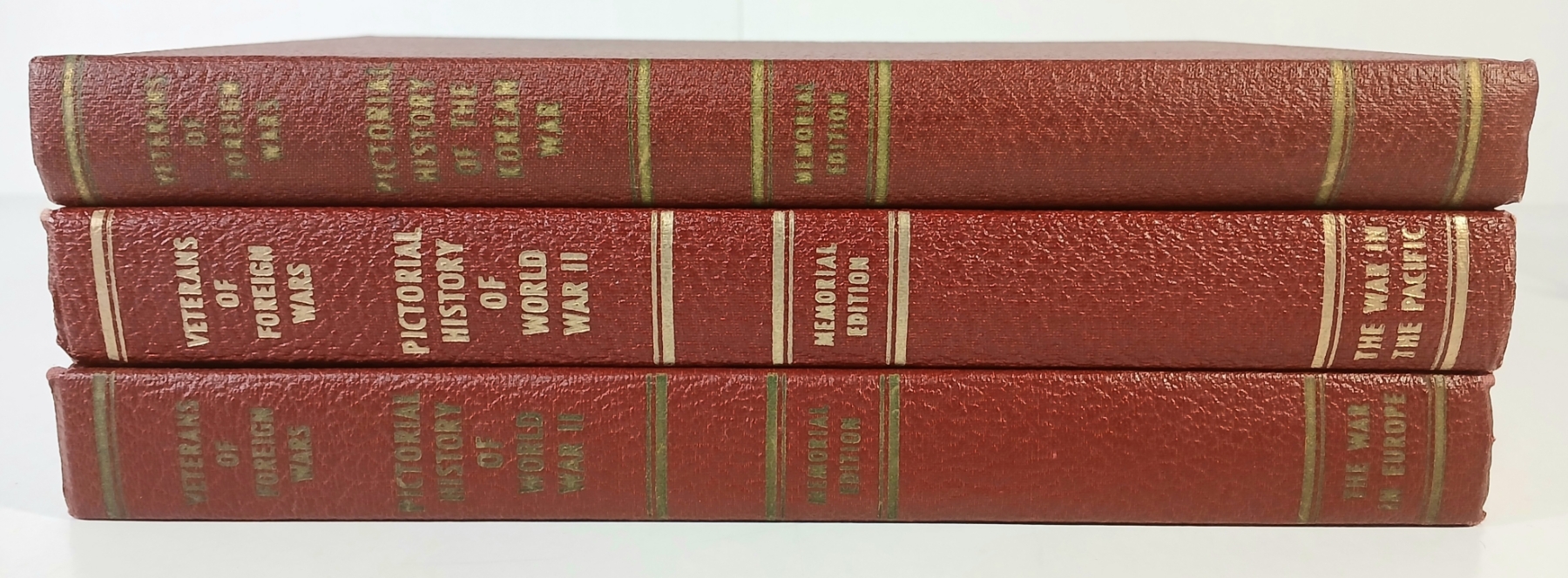 LOT OF 3 - "VETERANS OF FOREIGN WARS: PICTORAL HISTORY OF WWII" & "OF ...