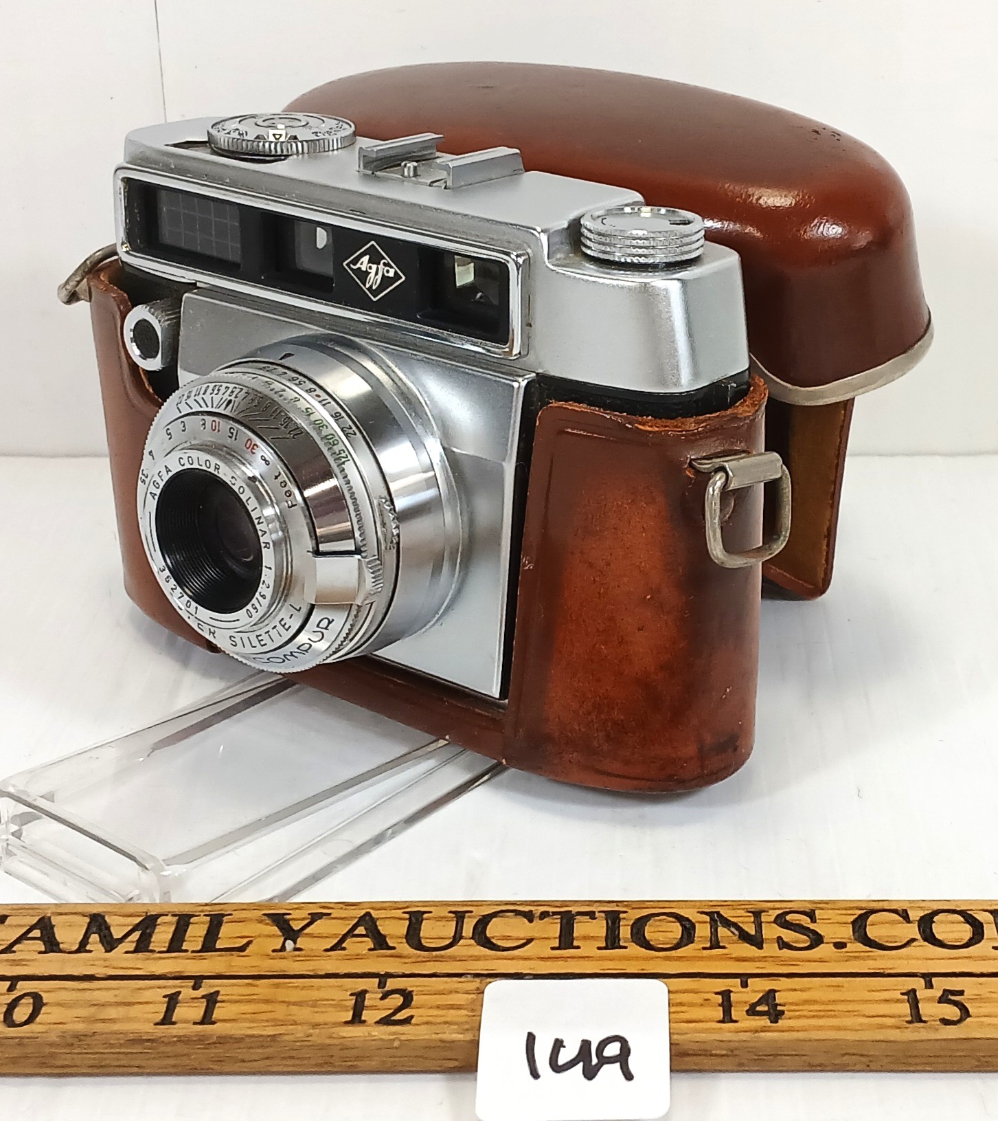 AFGA SUPER SILETTE L 35MM CAMERA W/ CASE - CIRCA 1950's - Kidd Family ...