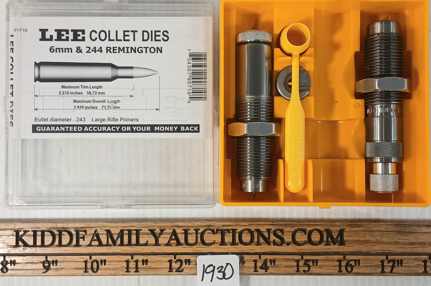 LEE COLLET DIES - 6MM & 244REM - Kidd Family Auctions