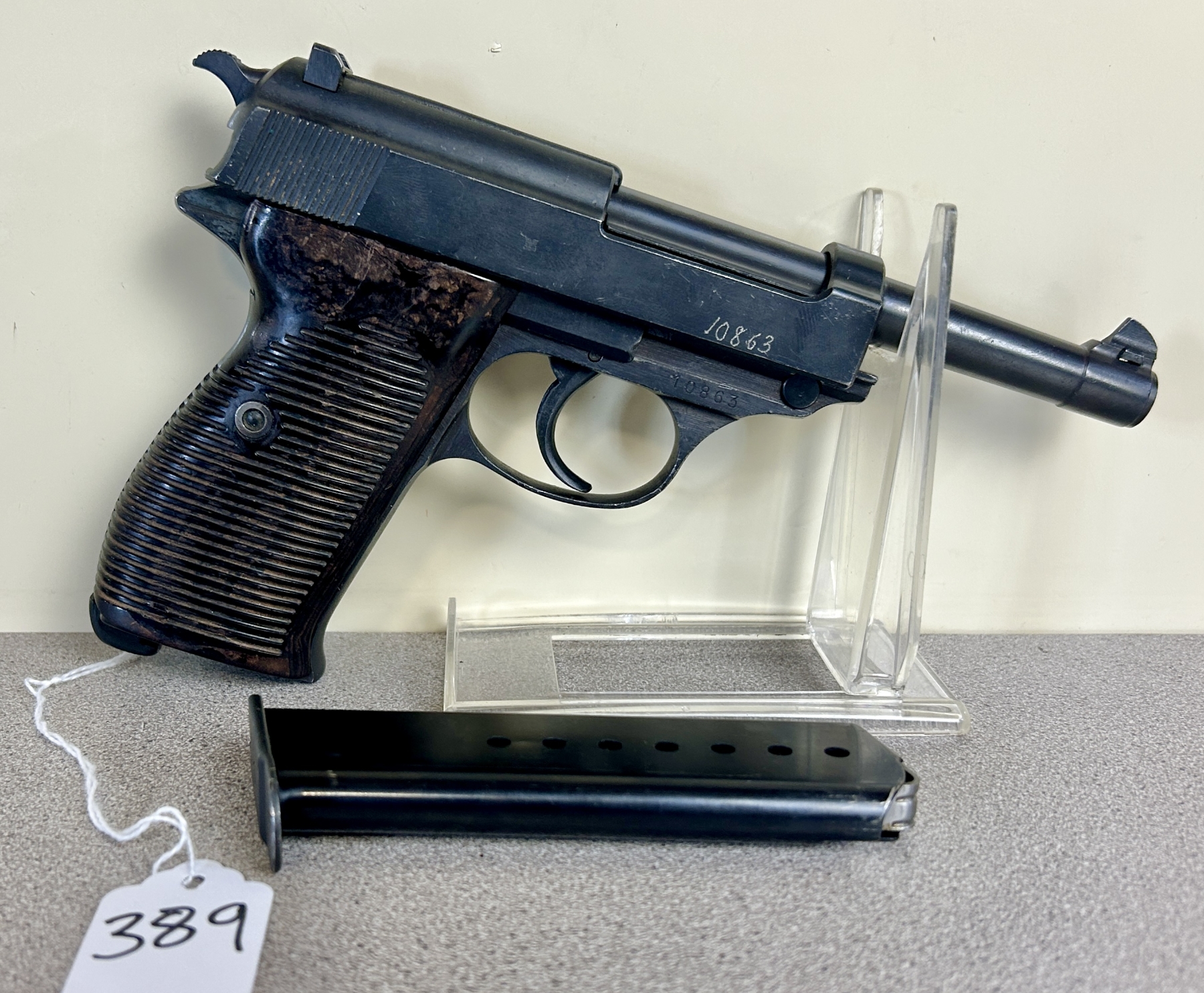 WALTHER MODEL HP IN 9MM - RESTRICTED - Kidd Family Auctions