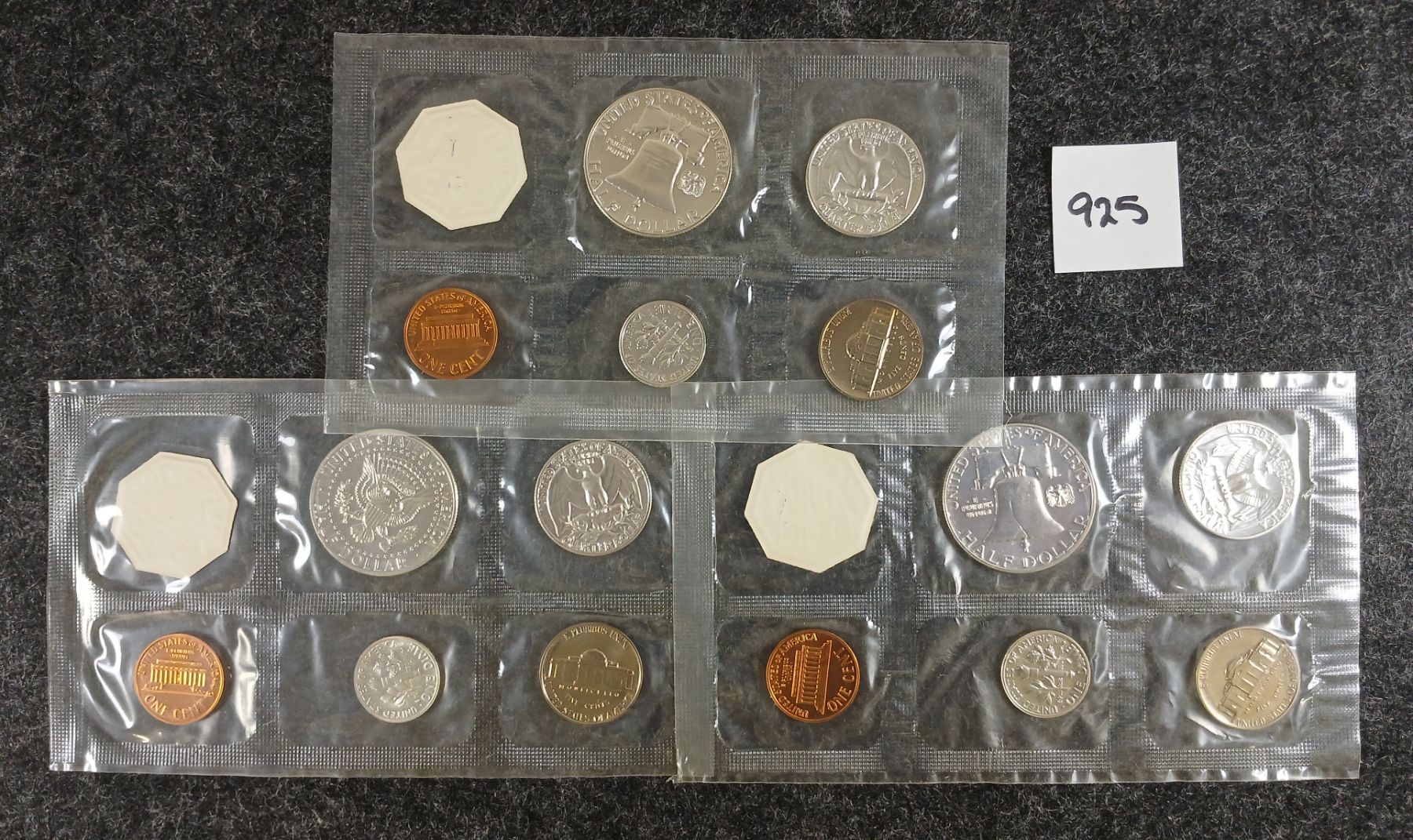 LOT OF 3 - 1963 & 1964 U.S. PROOF SETS - Kidd Family Auctions