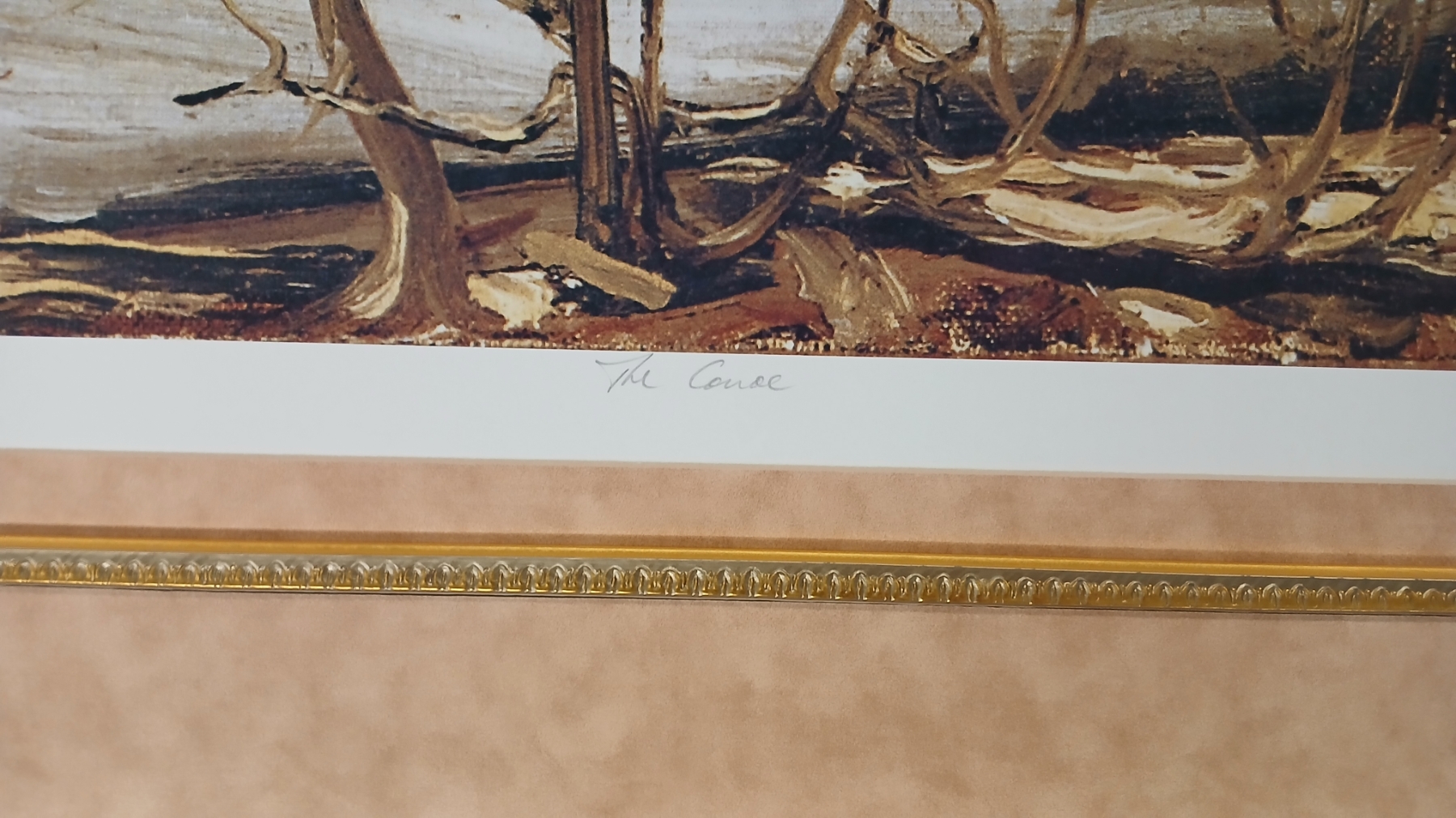 "THE CANOE" BY TOM THOMSON (1877 - 1917) - FRAMED PRINT