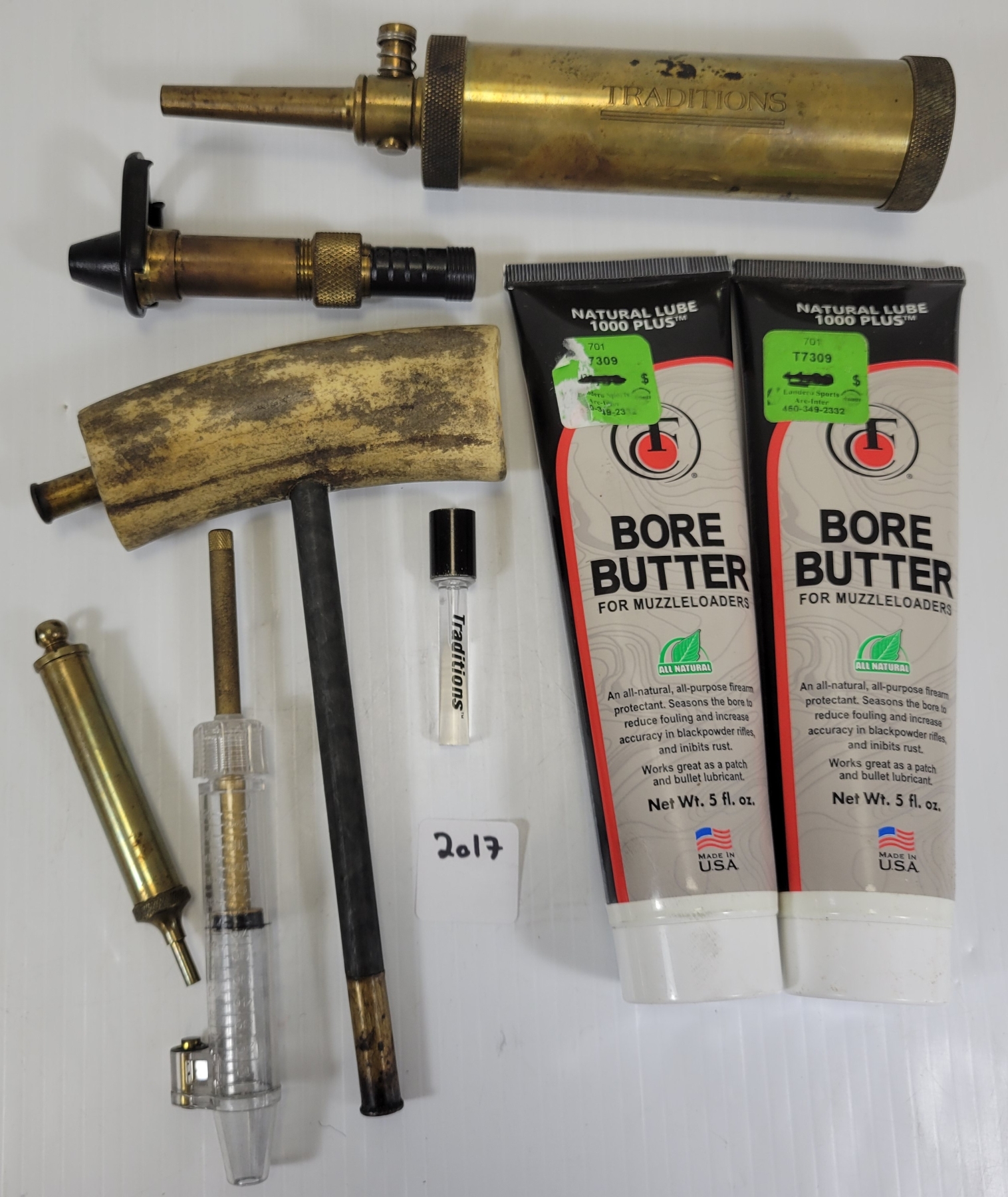 LOT OF 8 - MISC BLACK POWDER - BORE BUTTER, ETC