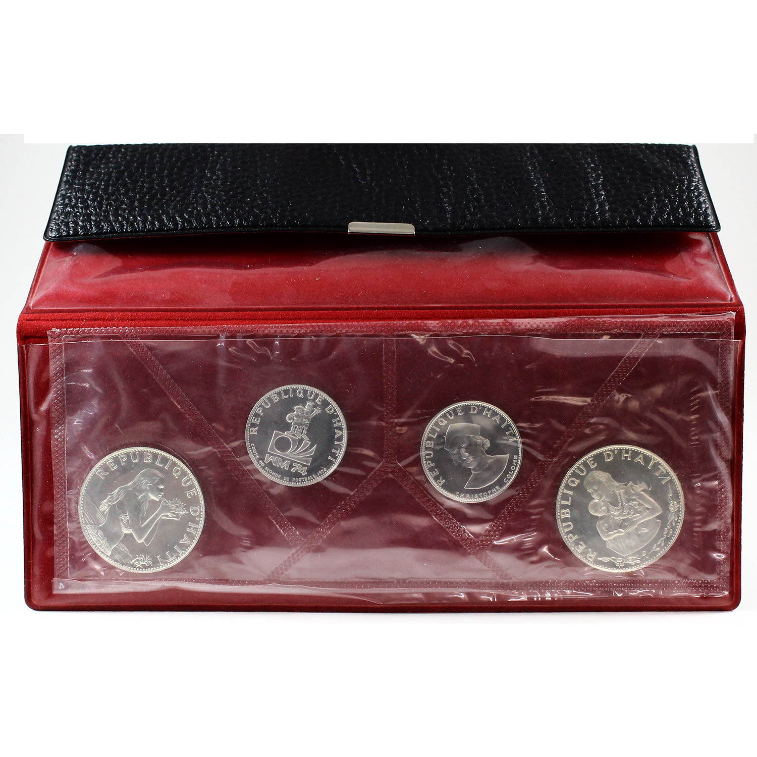 Republic of Haiti Sterling Silver 1973 4-Coin Proof Set in Original ...