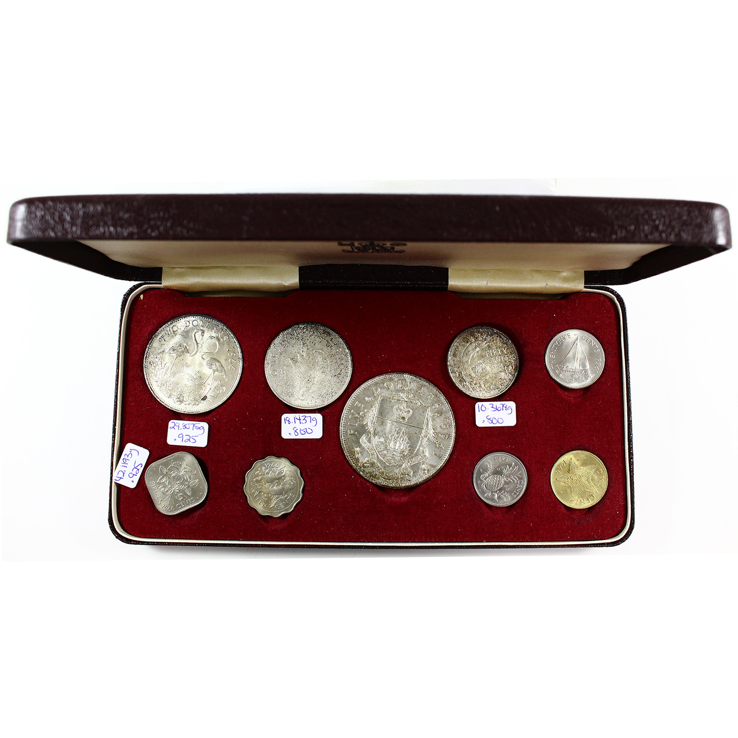 Bahama Islands 1966 9-Coin Proof Set