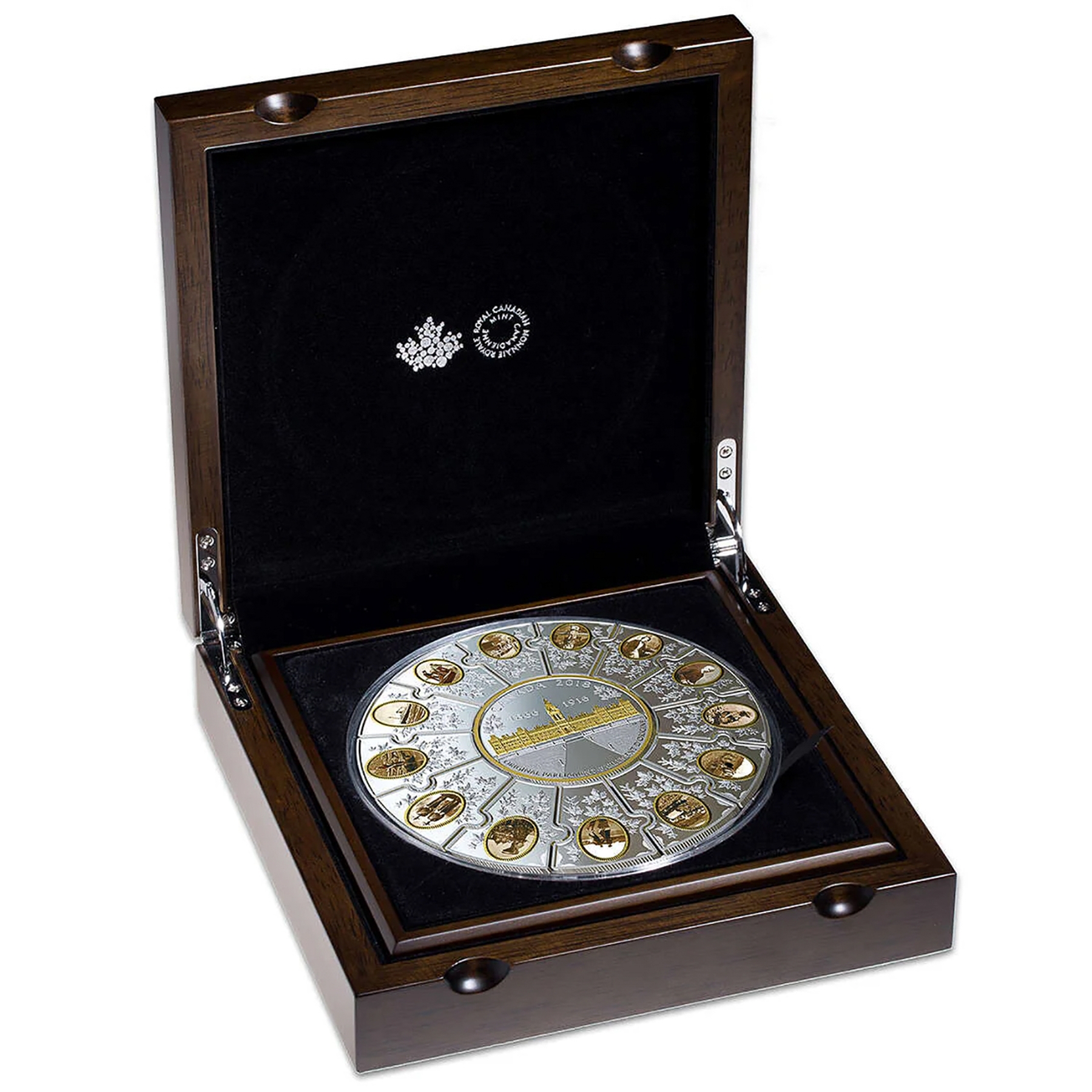 2018 Connecting Canadian History Puzzle Coin Fine Silver Set w ...