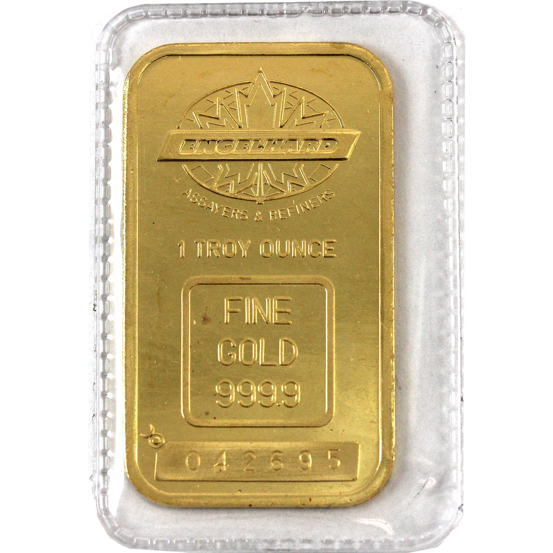1oz Gold Engelhard Canada Vintage .9999 Gold Bar, SN: 042695, Sealed ...