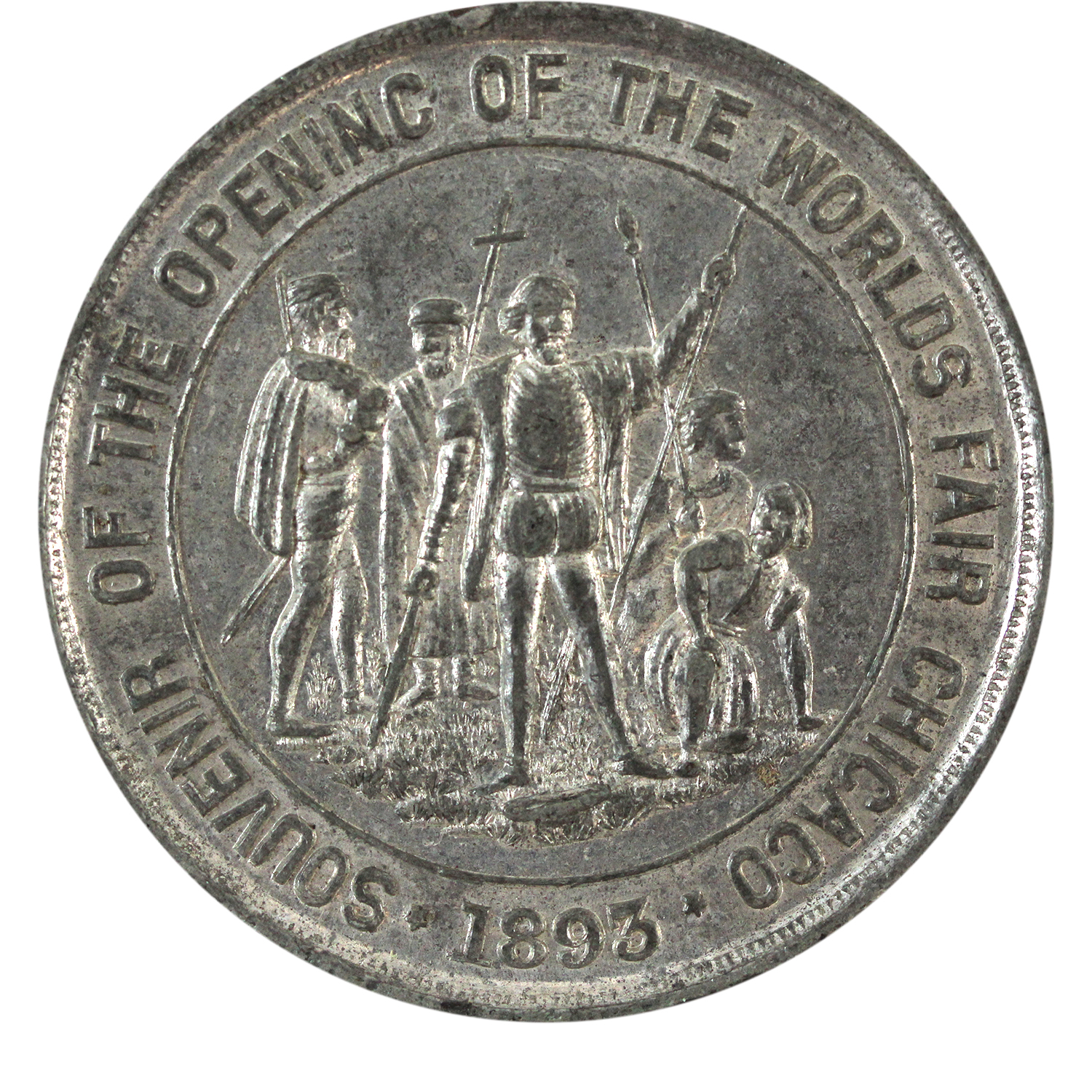 Chicago 1893 Souvenir of the Opening of the Worlds Fair Aluminum ...